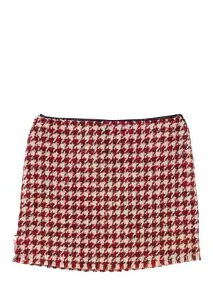 Liu Jo Houndstooth Straight Skirt - Neutrals