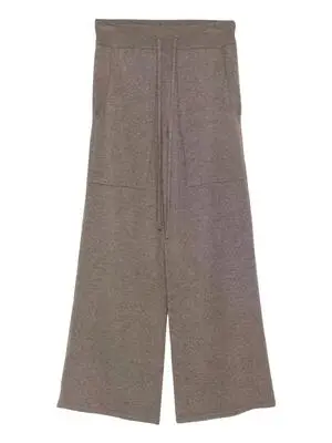 LISA YANG Cashmere Wide Leg Trousers - Brown