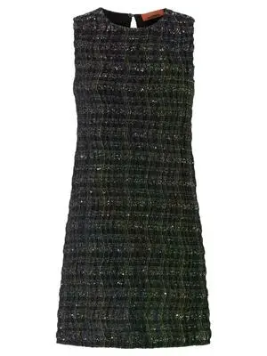 Missoni Embellished Tweed Mini Dress - Black