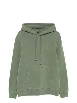 Deus Ex Machina Shield Garment-dyed Hoodie - Green