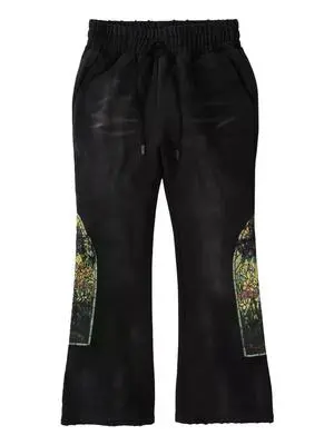 WHO DECIDES WAR BY EV BRAVADO Faded Track Pants - Black