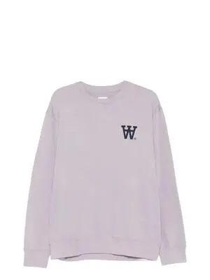 Wood Wood Logo-print Sweatshirt - Grey