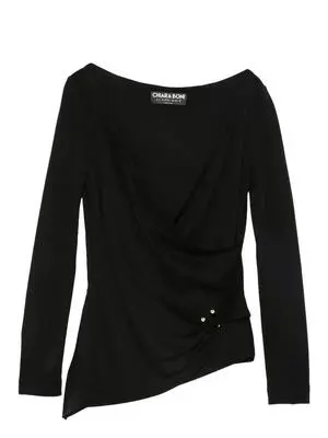 Chiara Boni La Petite Robe Asymmetric Blouse - Black
