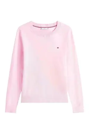 Tommy Hilfiger Logo Crew-neck Sweater - Pink