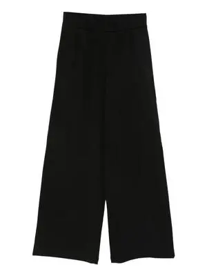 Liu Jo Flared Wide-leg Trousers - Black