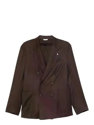 MANUEL RITZ Double-breasted Blazer - Brown