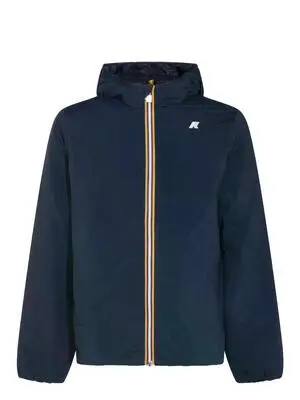 K-WAY Logo-detail Hooded Jacket - Blue