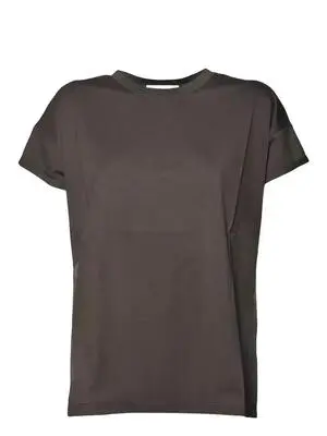 SOLOTRE Cuffed T-shirt - Brown