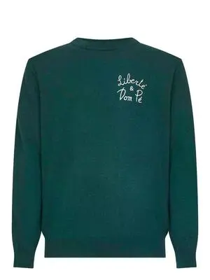 MC2 SAINT BARTH Embroidered Ribbed Sweater - Green