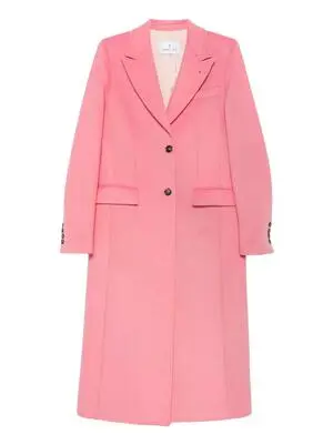 MANUEL RITZ Buttoned Wool-blend Coat - Pink