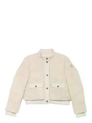 Moncler Button-down Bomber Jacket - Neutrals