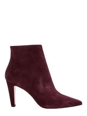 CHRISTIAN LOUBOUTIN Vibella Booty 85 Suede Ankle Boots - Burgundy