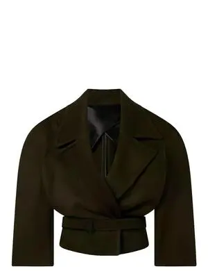 Stella McCartney Cropped Belted Jacket - Green