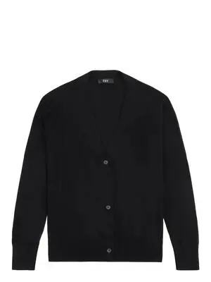 FAY V-neck Button-up Cardigan - Black
