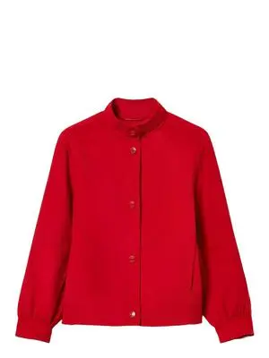 TWINSET Balloon-sleeve Bomber Jacket - Red