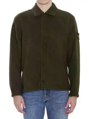 Stone Island Virgin Wool-blend Shirt - Green