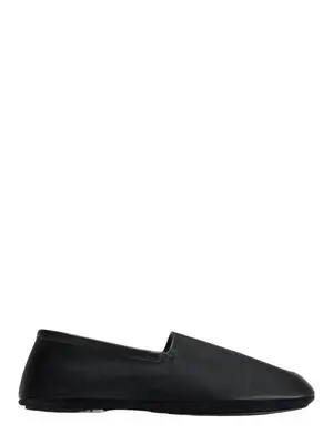 LEMAIRE Square-toe Slippers - Black