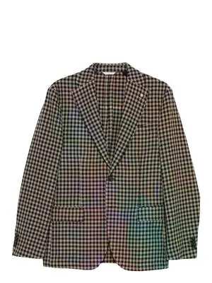MANUEL RITZ Checked Blazer - Brown