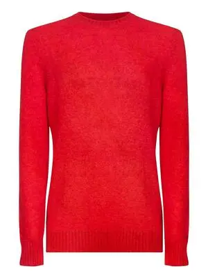 MC2 SAINT BARTH Ribbed Logo-embroidered Sweater - Red