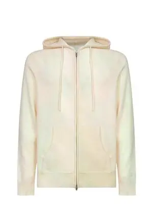MC2 SAINT BARTH Drawstring Kangaroo-pocket Zip Hoodie - Neutrals