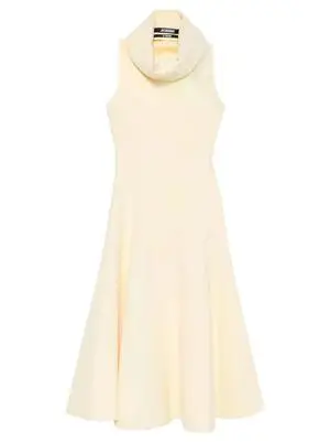 Jacquemus Sleeveless Cowl-neck Dress - Yellow