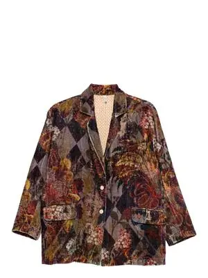 YAVI Floral-Print Blazer