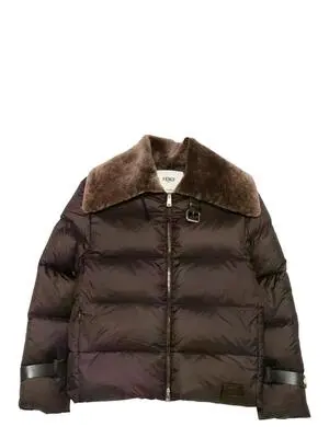 Fendi Shearling-collar Ski Jacket - Brown
