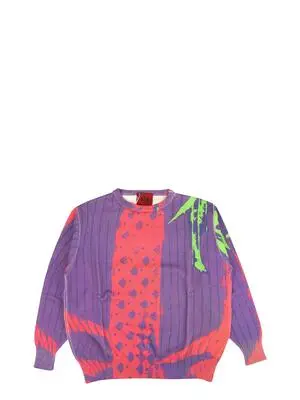 424 On Fairfax Business Long-sleeve Sweatshirt - Purple