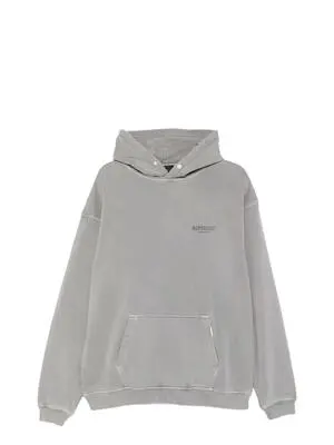 REPRESENT Logo-print Hoodie - Grey