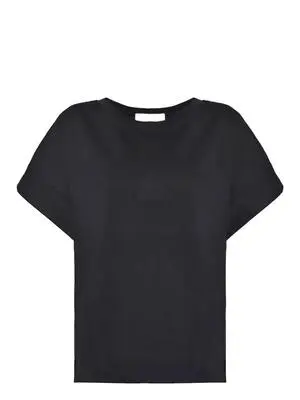 SOLOTRE Cuffed T-shirt - Black