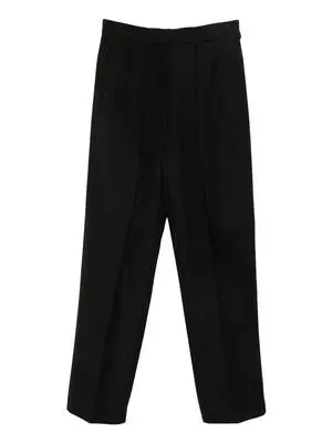TOM FORD Pleat-detail Wide-leg Trousers - Black