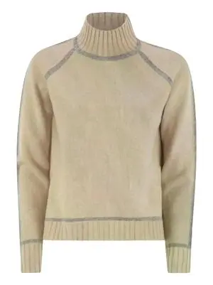 Max Mara Turtleneck Raglan-sleeve Sweater - Neutrals