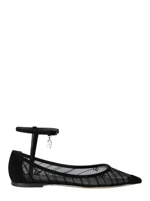 Elisabetta Franchi Charm-detail Ballet Flats - Black