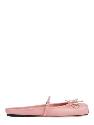 Gucci Horsebit Ballet Flat Mule - Pink