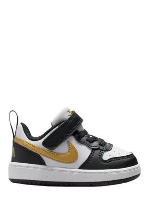 Nike Court Borough Low Recraft Metallic Gold Sneakers - Black/white