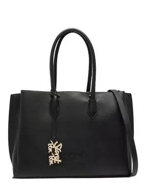 SECRET PON-PON Leather Shoulder Bag - Black