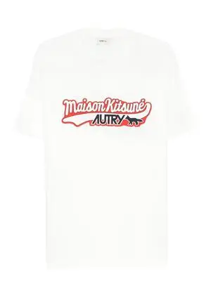 Maison Kitsuné Logo-print T-shirt - White