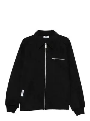 Gcds Cotton Zip-up Jacket - Black