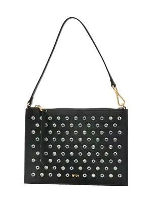 N°21 Stud-embellished Shoulder Bag - Black