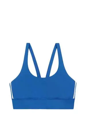 SPORTY & RICH Racer-back Sports Bra - Blue