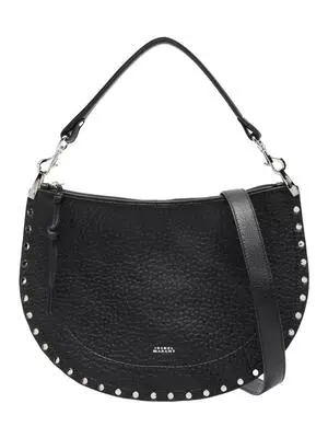 Isabel Marant Oskan Studded Shoulder Bag - Black