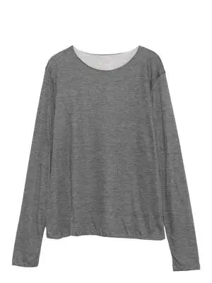 PUROTATTO Striped Long-sleeve T-shirt - Grey