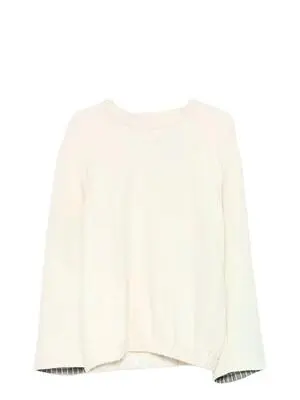 Carven Drop-shoulder Sweatshirt - White