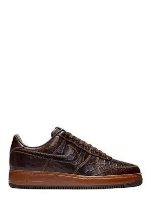 Nike Force 1 Low Croc Sneakers - Fauna Brown/underbrush