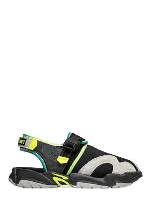 PUMA X Perks And Mini Islandin Ts01 Tonal Sandals - Black/lime Squeeze