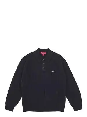 Supreme Small Box Polo Shirt Sweater - Black