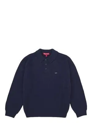 Supreme Small Box Polo Sweater - Navy Blue