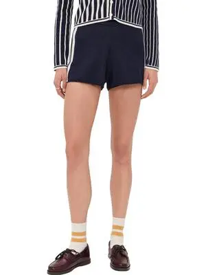 STATE & LAKE Varsity Track Short - Navy/white