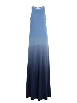 Michael Kors Ombre Cashmere Maxi Dress - Blue