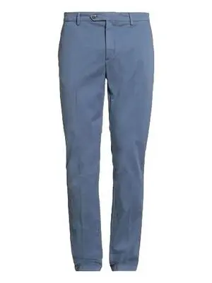 HACKETT Man Pants Slate Blue Size 32 Cotton, Elastane
